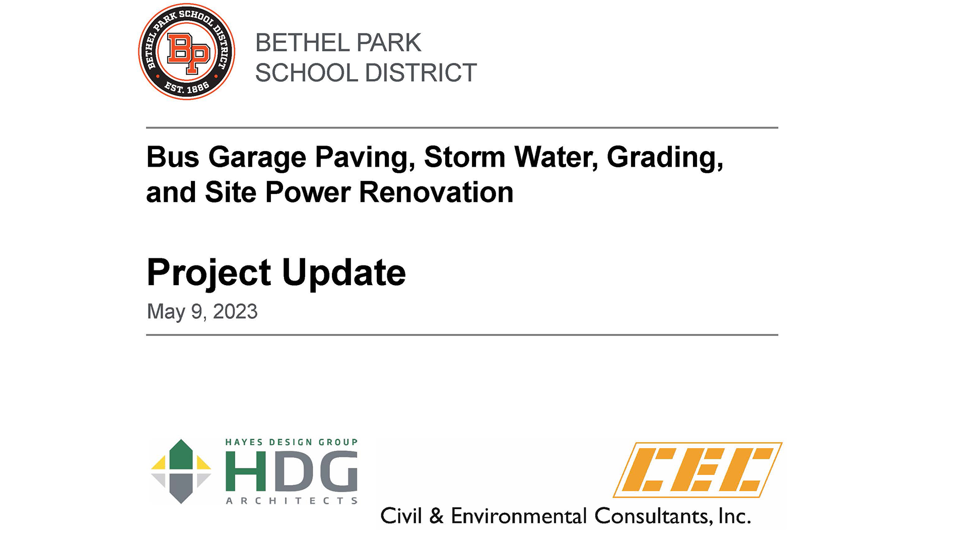 May Update On IMS and Bus Garage - Best In Class